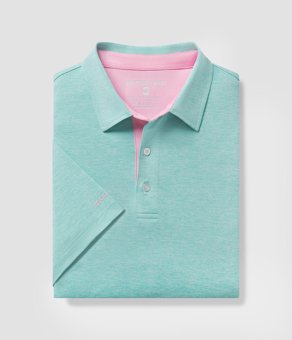 Grayton Heather Polo | Featured Men's Polos