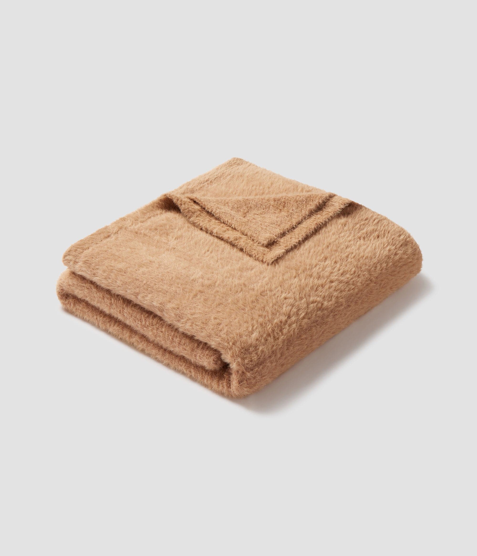 Feather Knit Blanket - Mocha Tan | Southern Shirt