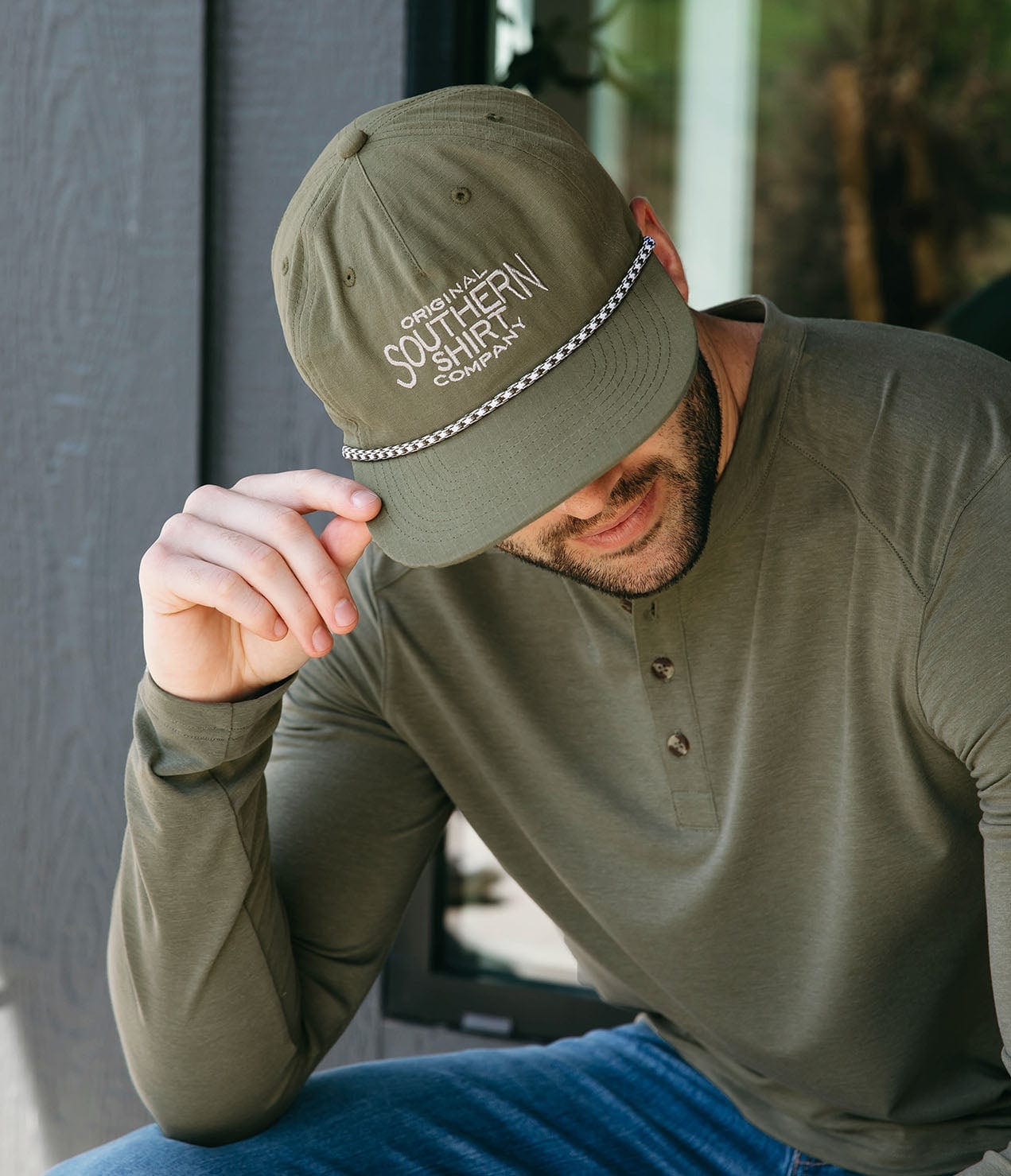 Ripstop 5 Panel Snapback - Cedar | Southern Shirt